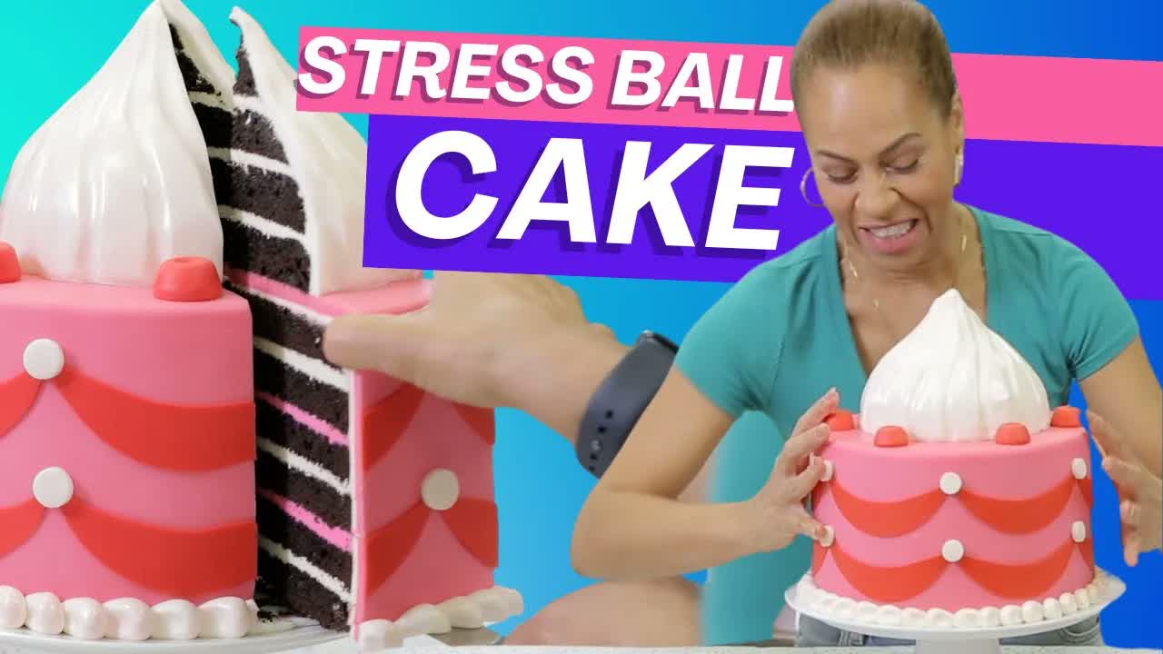 How to make a stress relief squeeze ball cake