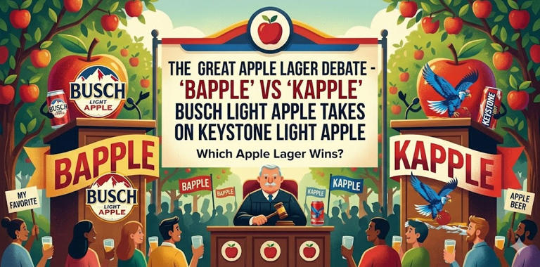 The great apple lager debate – 'Bapple' vs 'Kapple' Busch Light Apple ...