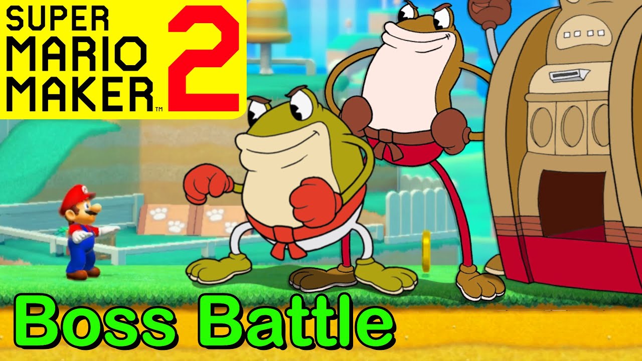 Designing a Ribby and Croaks boss battle for Mario Maker