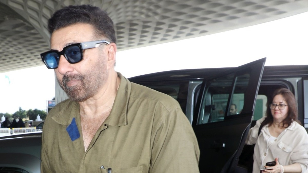 Sunny Deol waits for wife Pooja as couple makes rare public appearance ...