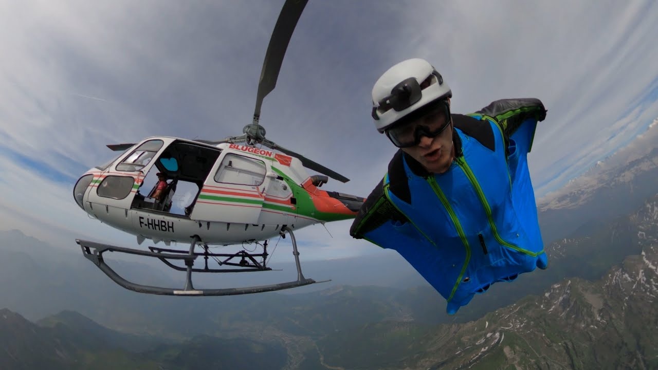 Man sends a full-speed dive above the lake - and the adrenaline rush ...