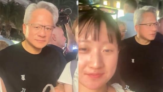 Nvidia CEO Jensen Huang offers to pay for night market queue. Viral video