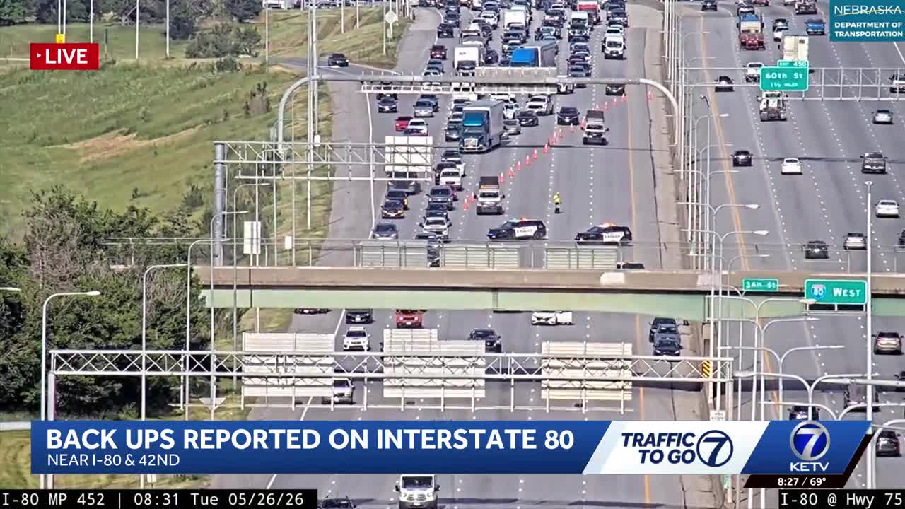 Crash causes delays Tuesday morning on I-80