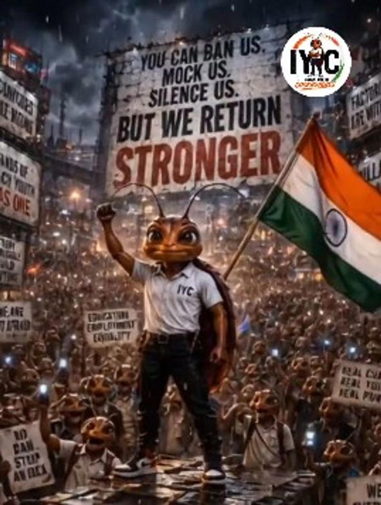 Youth Congress dives into 'cockroaches' meme, launches 'Indian Youth ...