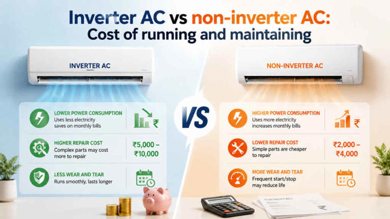Inverter AC vs non-inverter AC: Which one saves you more money and ...
