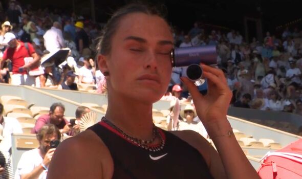 Aryna Sabalenka uses unusual £130 device mid-match after concerning ...