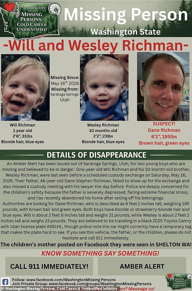Mom pleads for return of two boys missing with troubled father