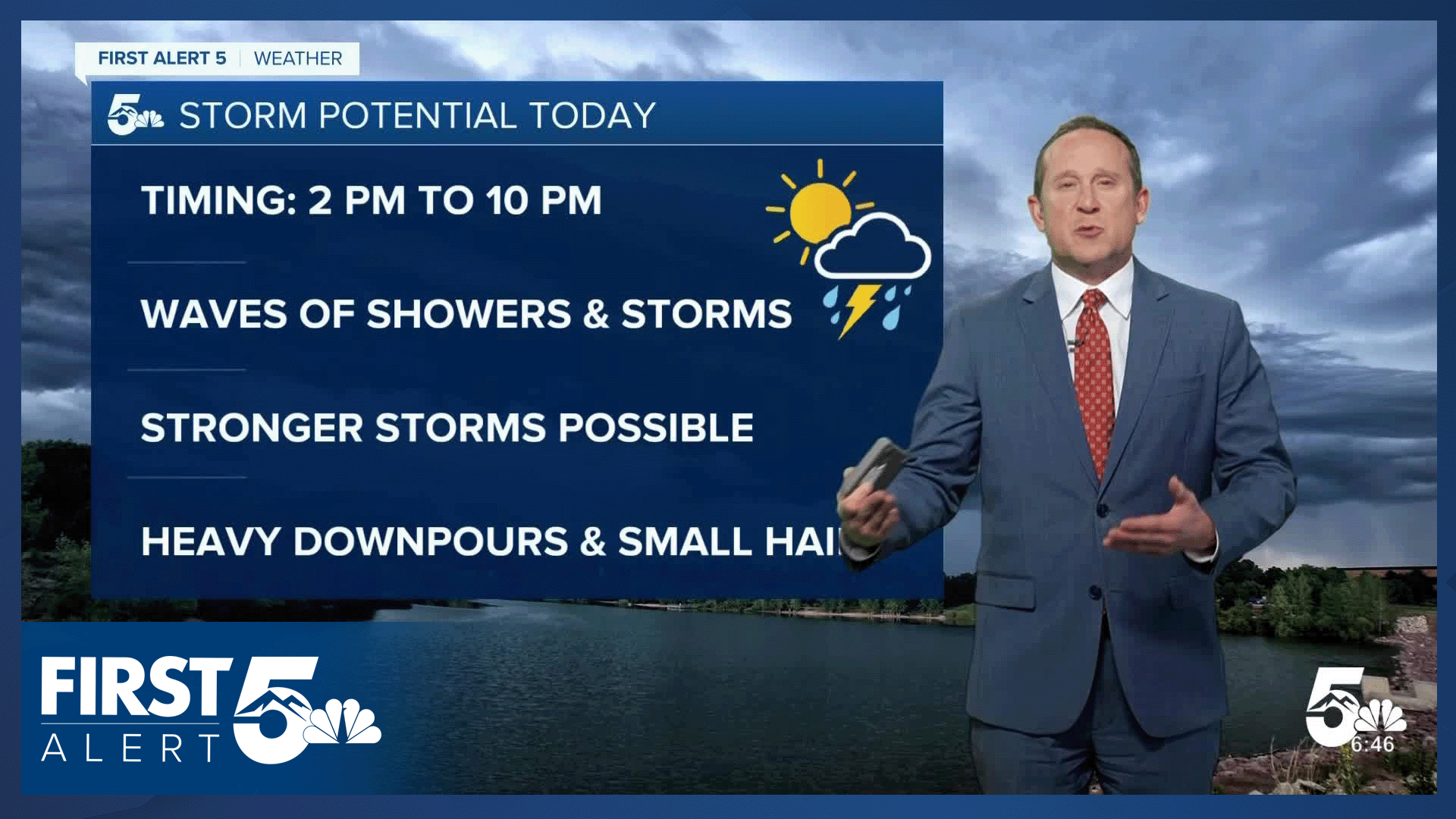Gusty showers return to southern Colorado Tuesday with small hail possible