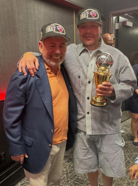 Fat Joe celebrates Knicks’ NBA Finals berth with James Dolan after ...