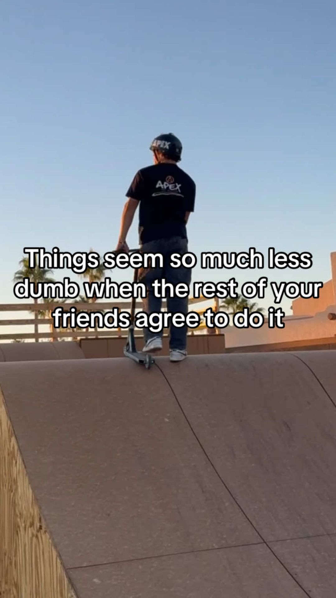 Scooter tricks always feel smarter with friends around