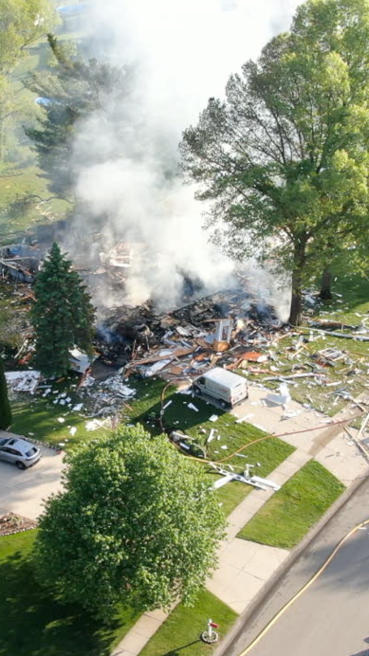 Rollaway Dr house explosion vertical