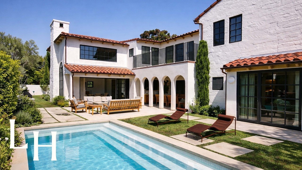 A Mediterranean-style California home built around texture, light & privacy