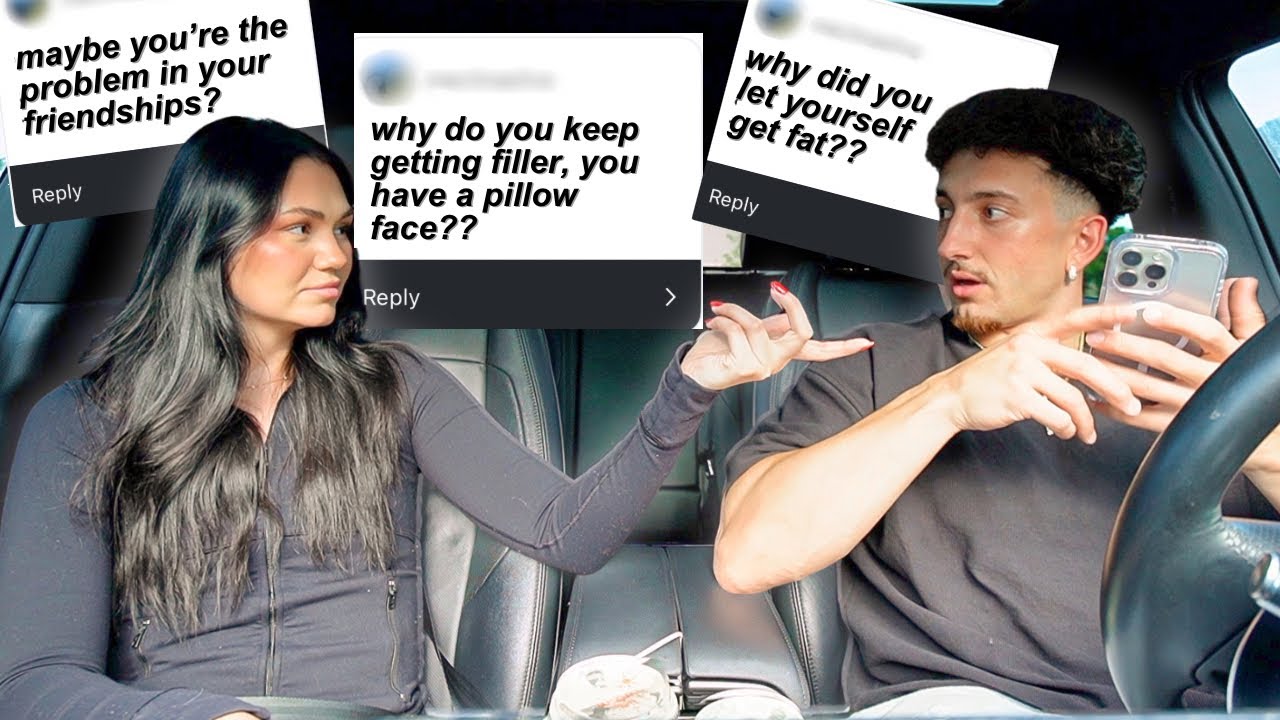 Making up wild questions to see her reaction!