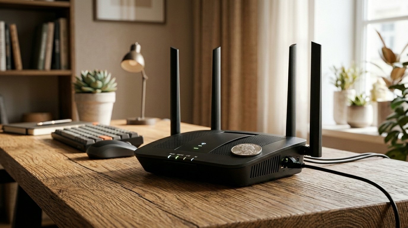 What is the reason for recommending using a coin in your Wi-Fi router ...