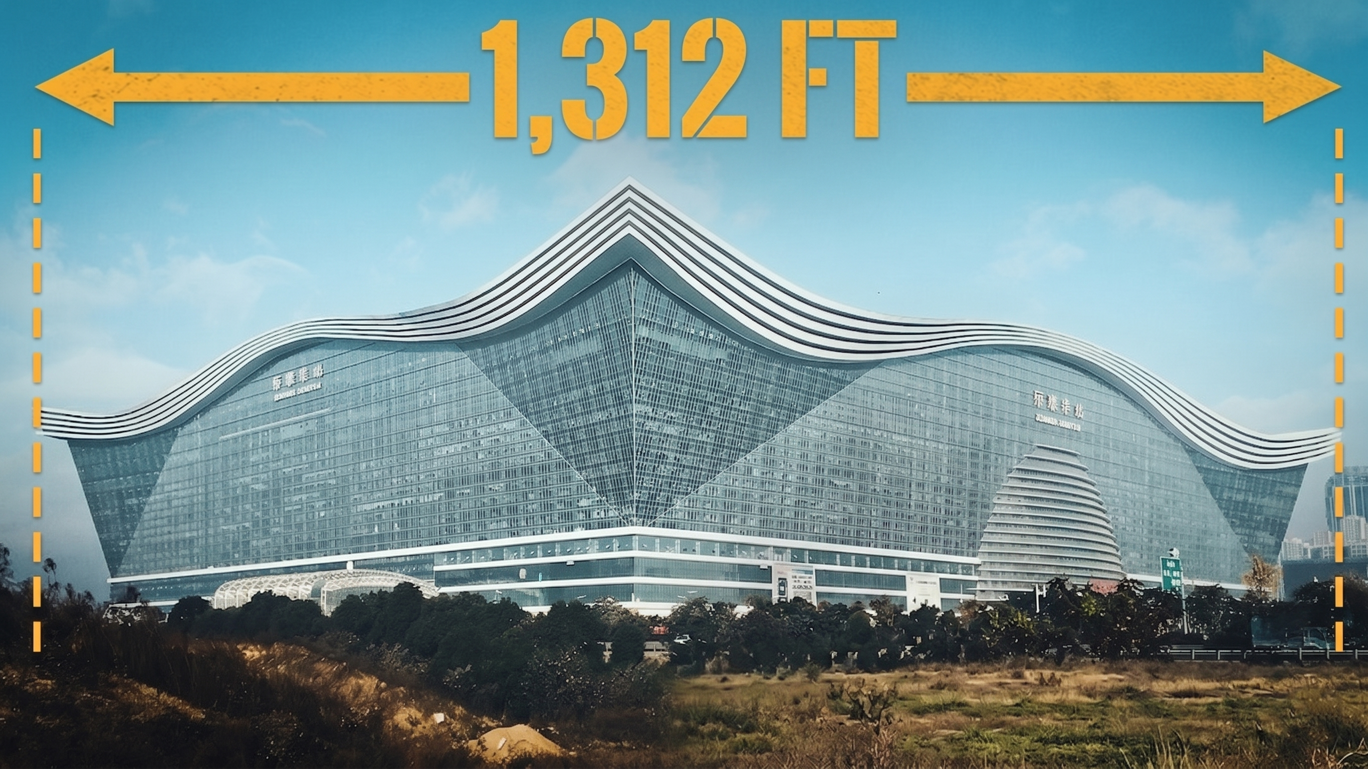 This is the largest building in the world - and it has its own sun inside