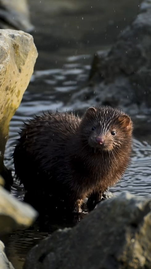 This determined little mink refused to give up the hunt