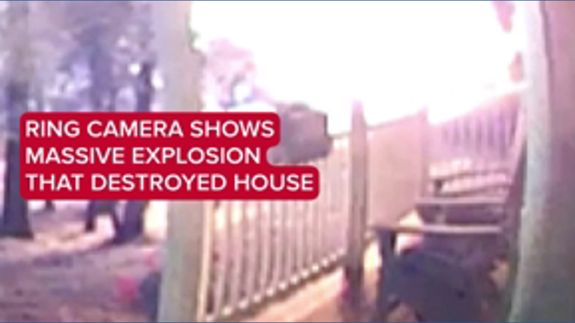 Ring camera shows massive home explosion in Michigan