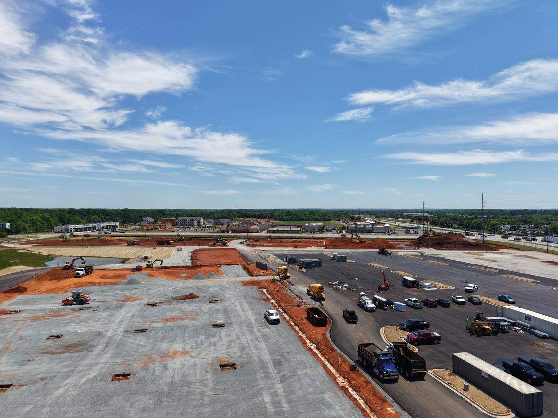 Take a bird-eye's view of development boom along Perry Parkway in Perry ...