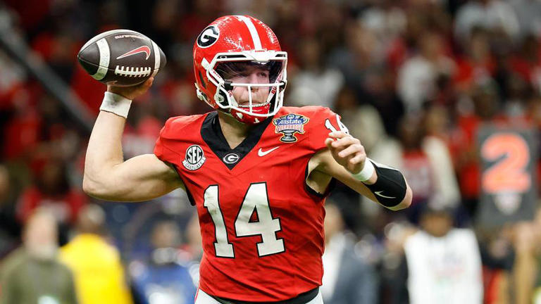 Georgia football's Gunner Stockton completely misidentified by ESPN