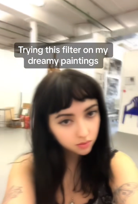 Trying a dreamy filter on my painting: Artistic transformation edit