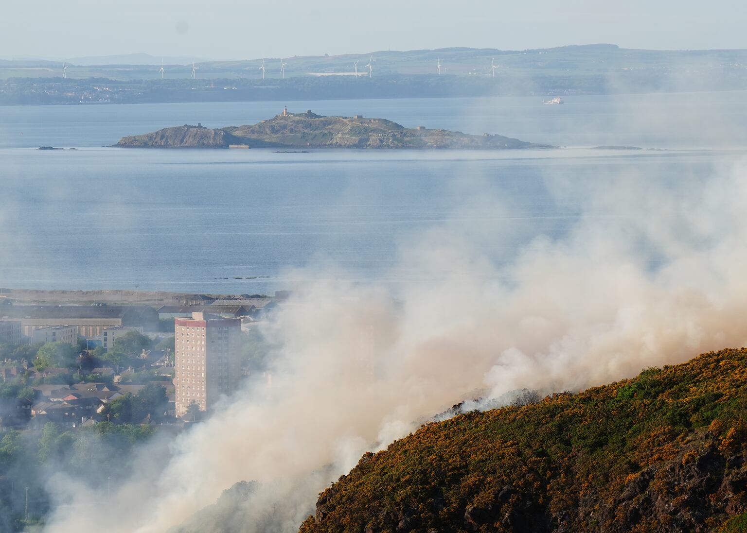 Firefighters still at scene of grass fire near Arthur’s Seat almost 24 ...