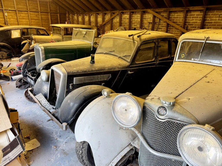 Seven rare pre-war cars discovered in dusty barn sell for £110k