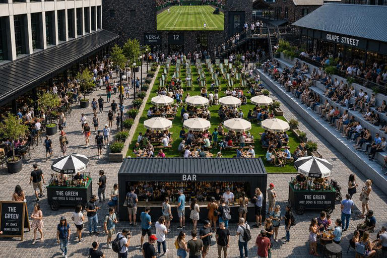 Pop-up park and bar to open in Manchester with F1, Wimbledon and cinema ...