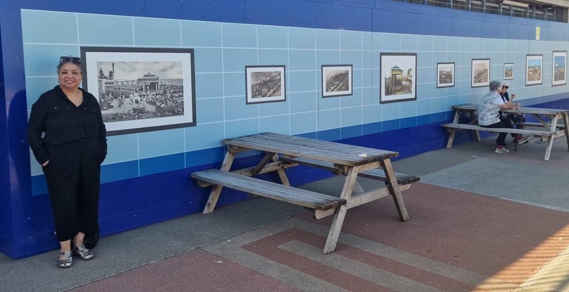 New vinyl wrap unveiled around Eastbourne Bandstand