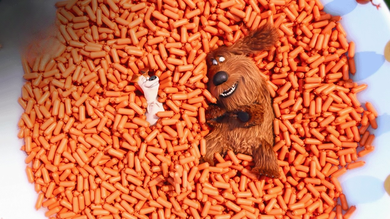 Max and Duke discover the sausage factory - The Secret Life of Pets