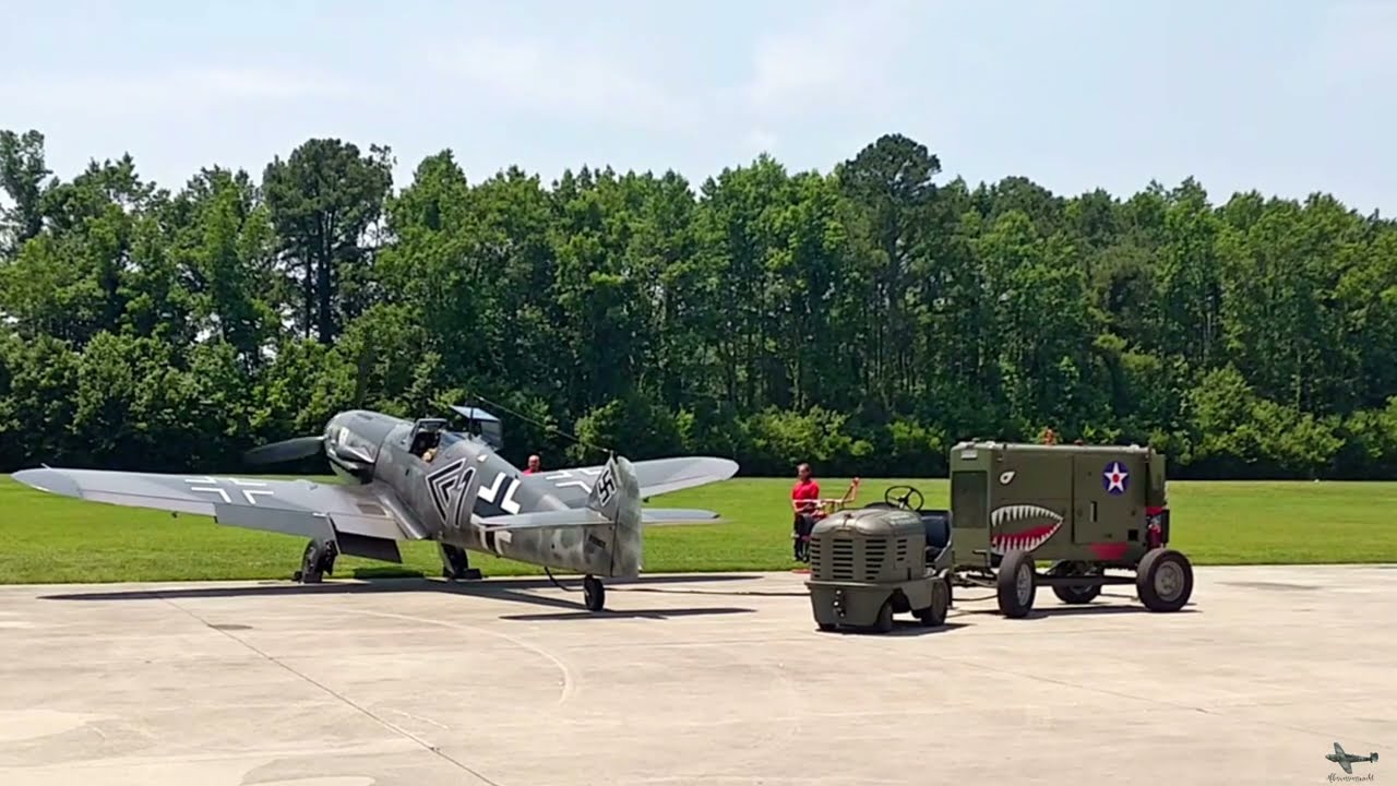 Watch this legendary Nazi fighter wake up - "The engine note is pure WWII"