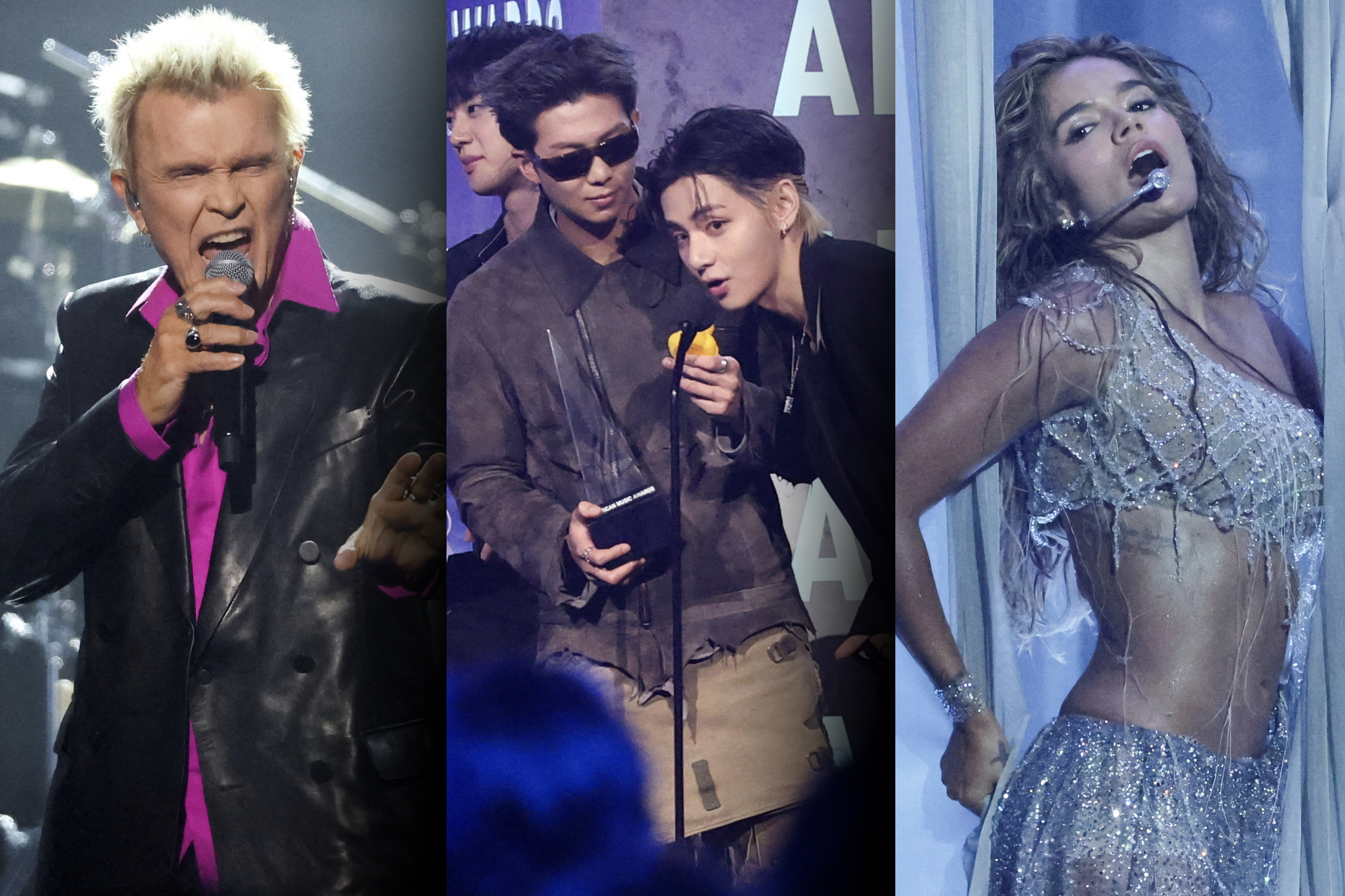 Behind the scenes at the AMAs: BTS brought the screams, Billy Idol ...