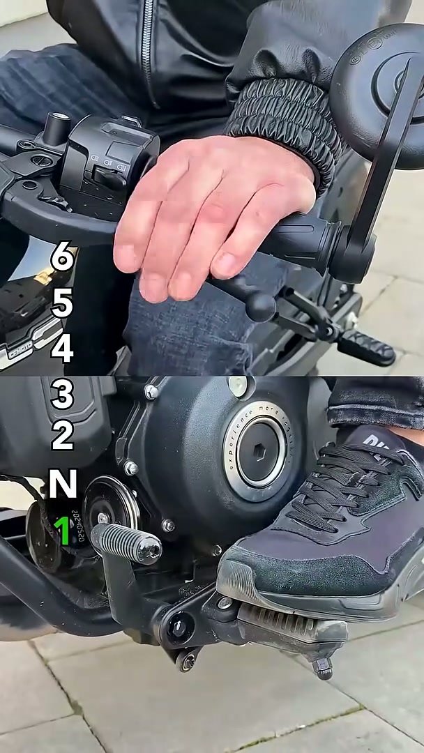 Motorcycle gear shifting explained #diy #motorcycle #gearshift #trick