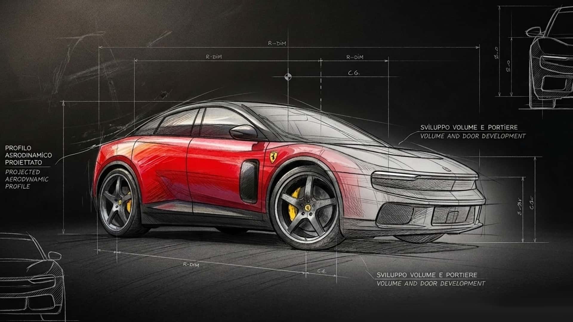 Ferrari Luce, ecco perché l'hanno disegnata così