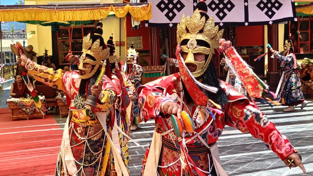 Tibetan monks in Shimla mark Tshechu festival with prayers for peace