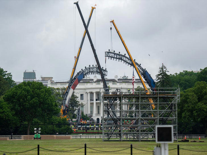 UFC's Freedom 250 fight venue showing progress on the White House lawn