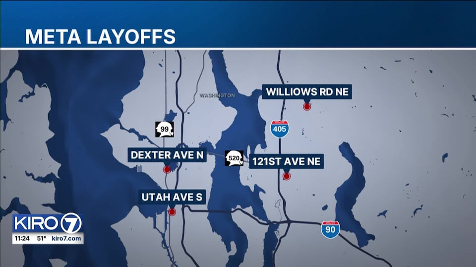 Video: Meta announces layoffs for over 1,300 employees in WA