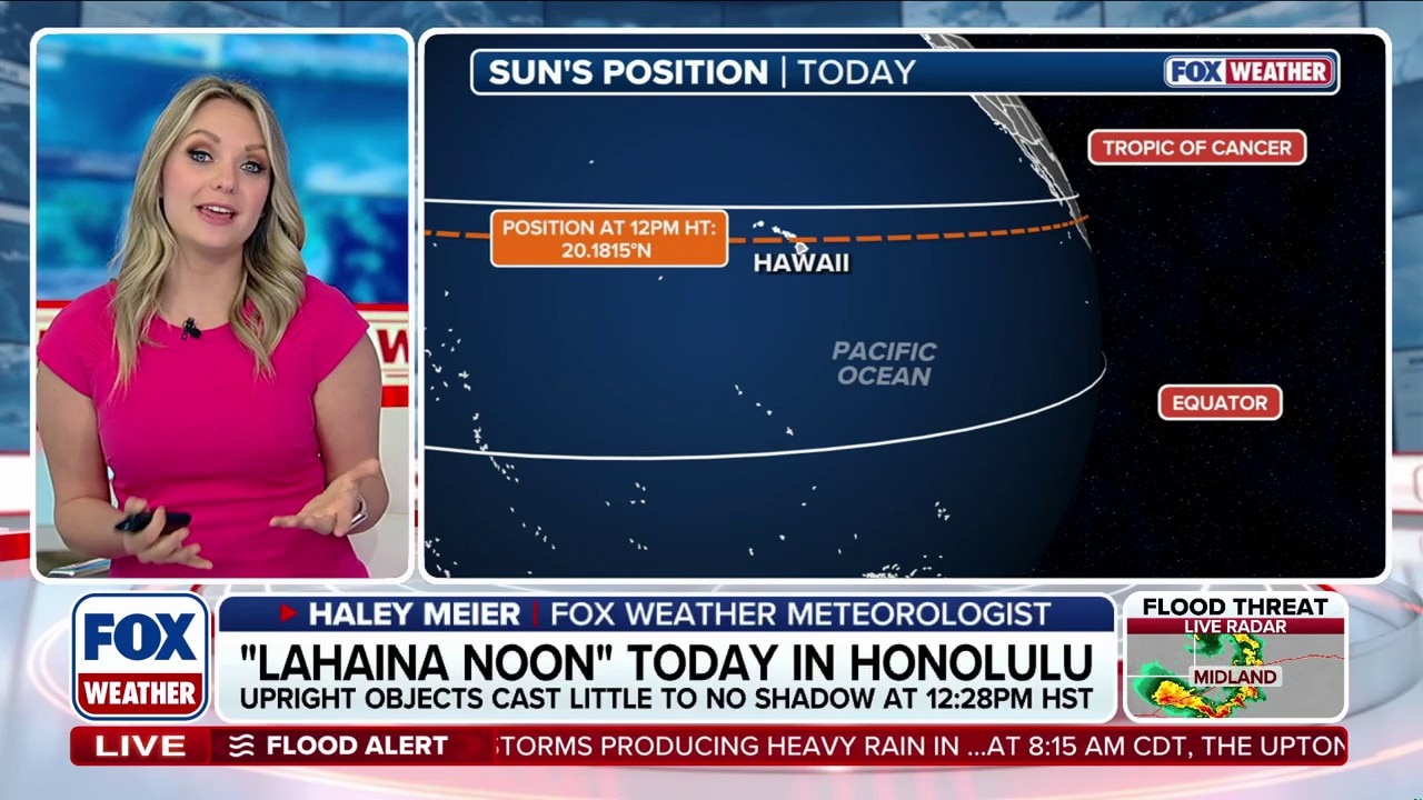 Shadows to vanish across Honolulu for rare 'Lāhainā Noon'