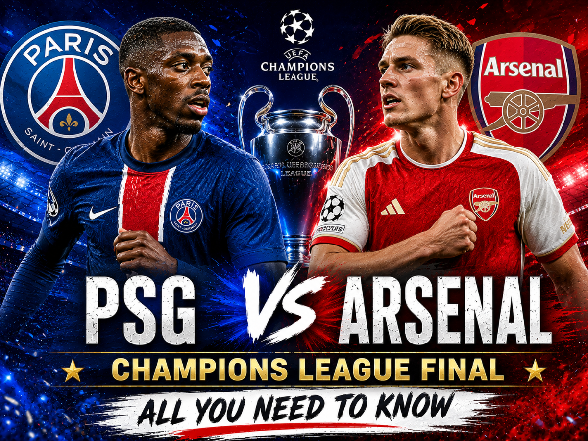 PSG vs Arsenal Champions League final: Date, venue, live streaming ...