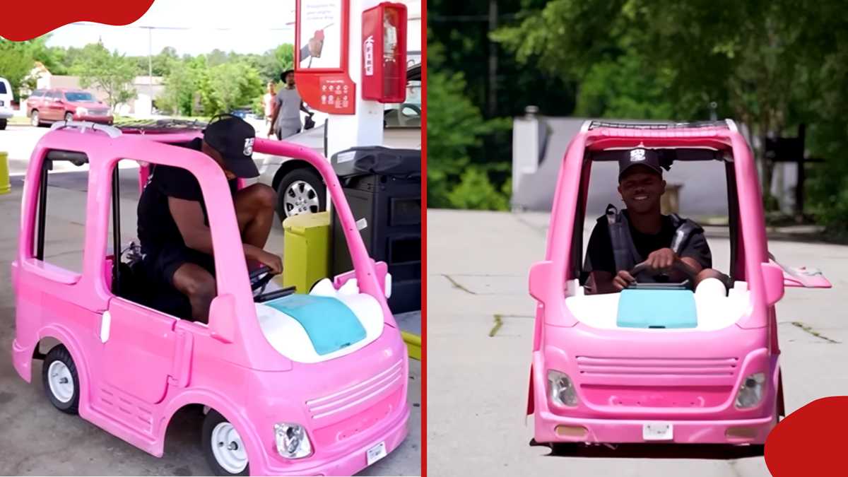 Man, 30, transforms pink Power Wheels Barbie Dream Camper into errand ...
