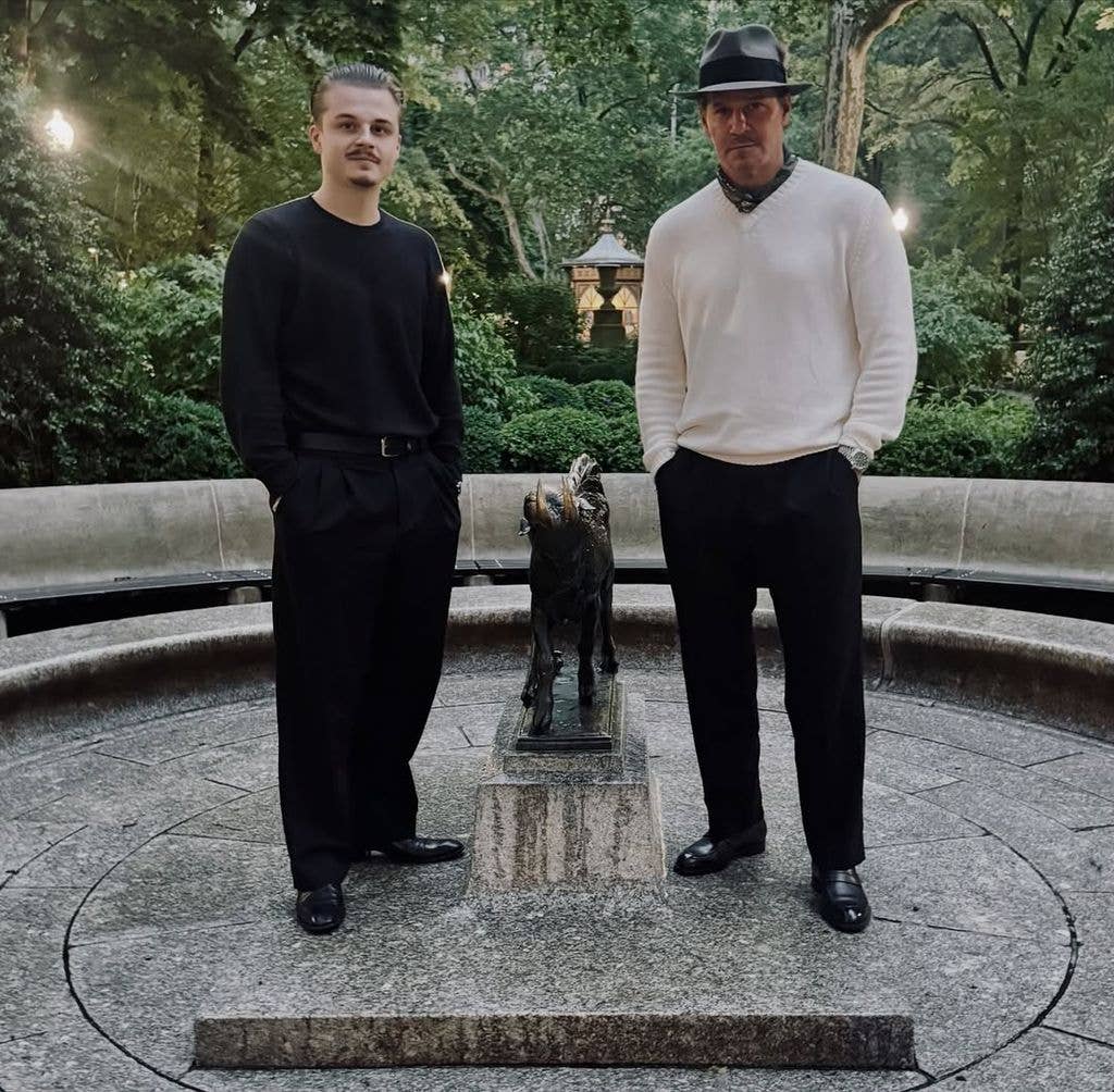 David Boreanaz's 'handsome' son, 24, looks like his double as duo dress ...