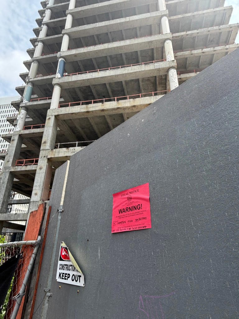 Residents demand action on stalled Midtown construction site