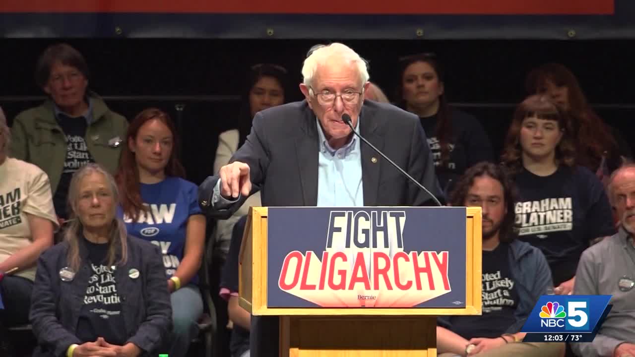 Bernie Sanders brings fighting oligarchy tour to Maine
