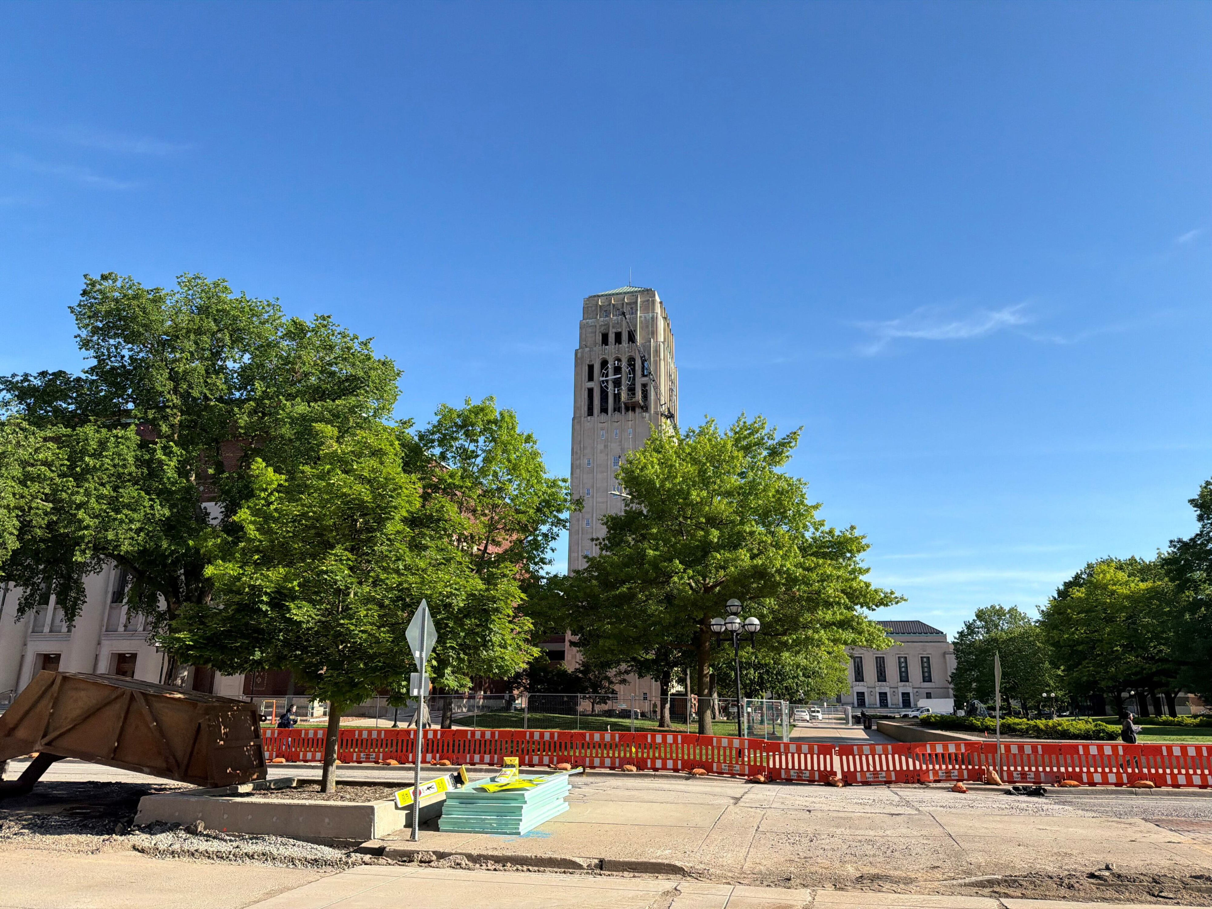 University of Michigan repairs bell inside iconic tower