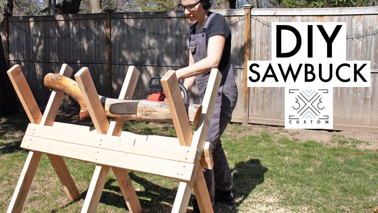 How to make a sawbuck for log cutting