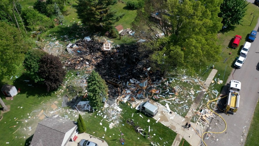 1 dead, woman rescued after Comstock Park home explodes