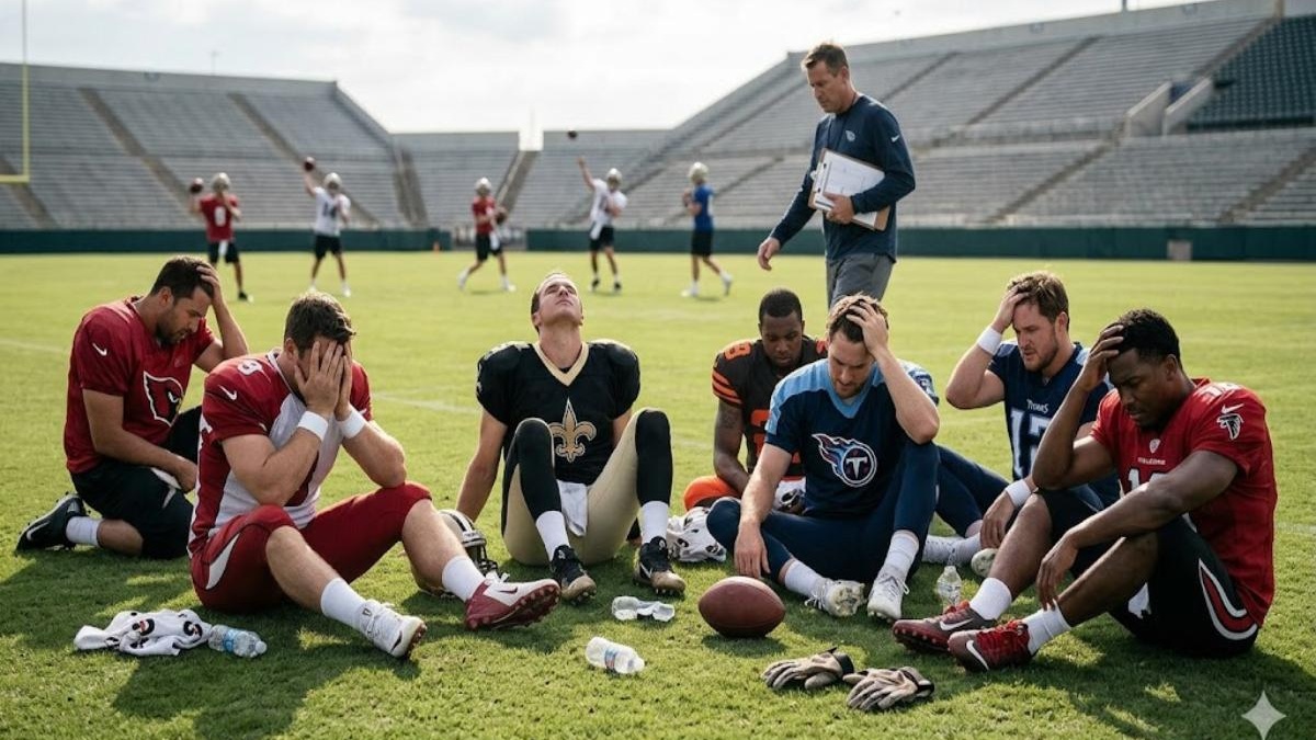 NFL quarterback chaos 2026: Ranking the worst QB rooms entering OTAs ...