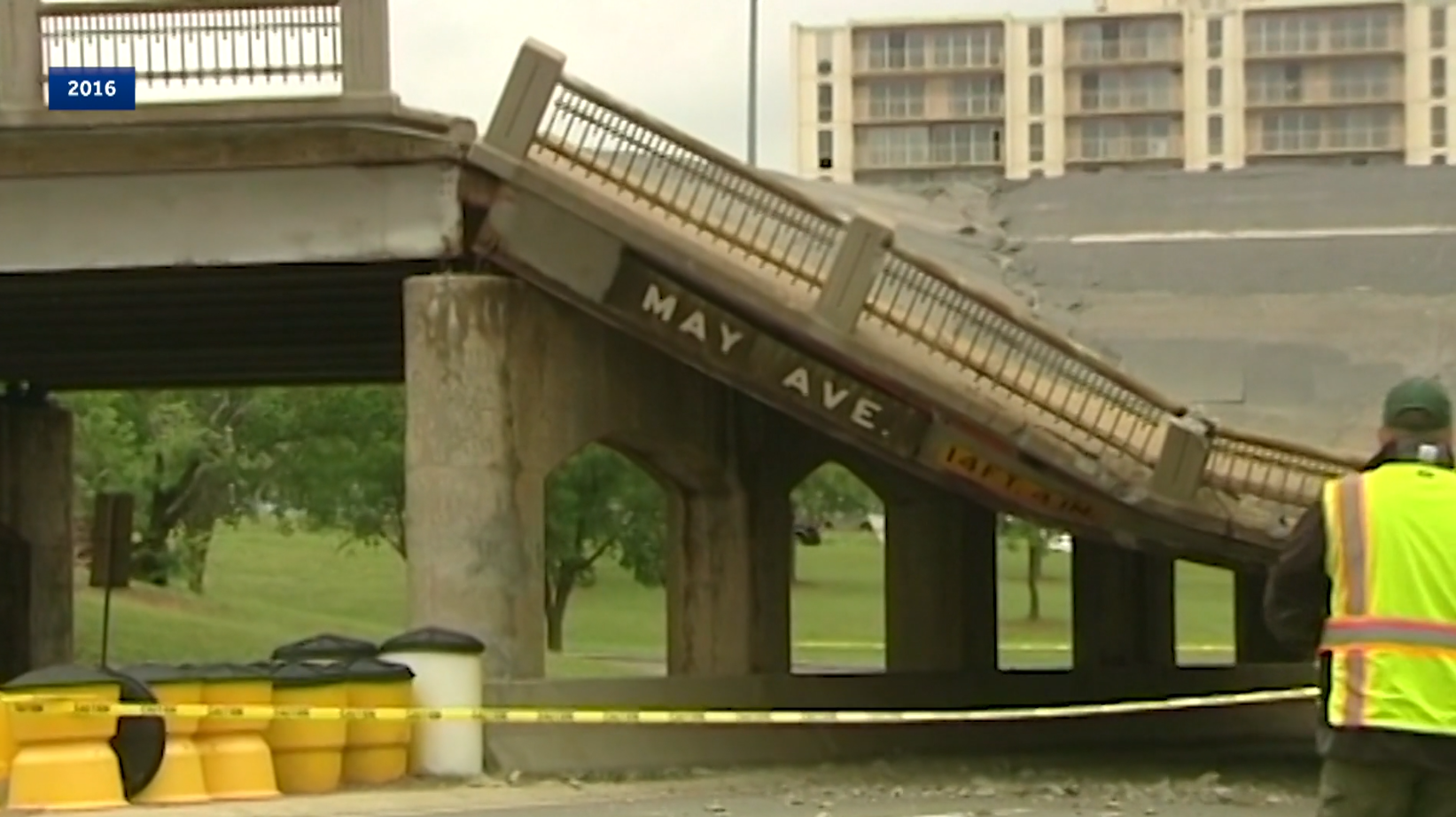 Construction starts on new OKC bridge to replace one that partially ...