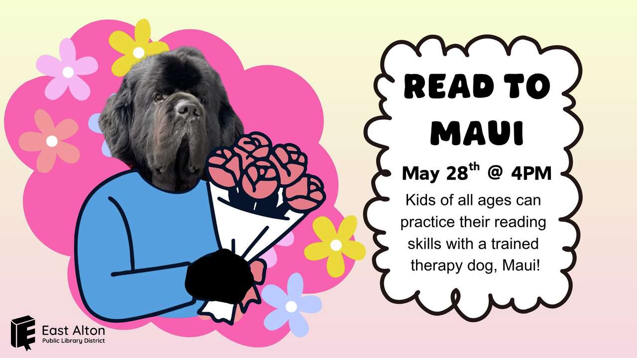 East Alton library lets kids practice reading with therapy dog Maui