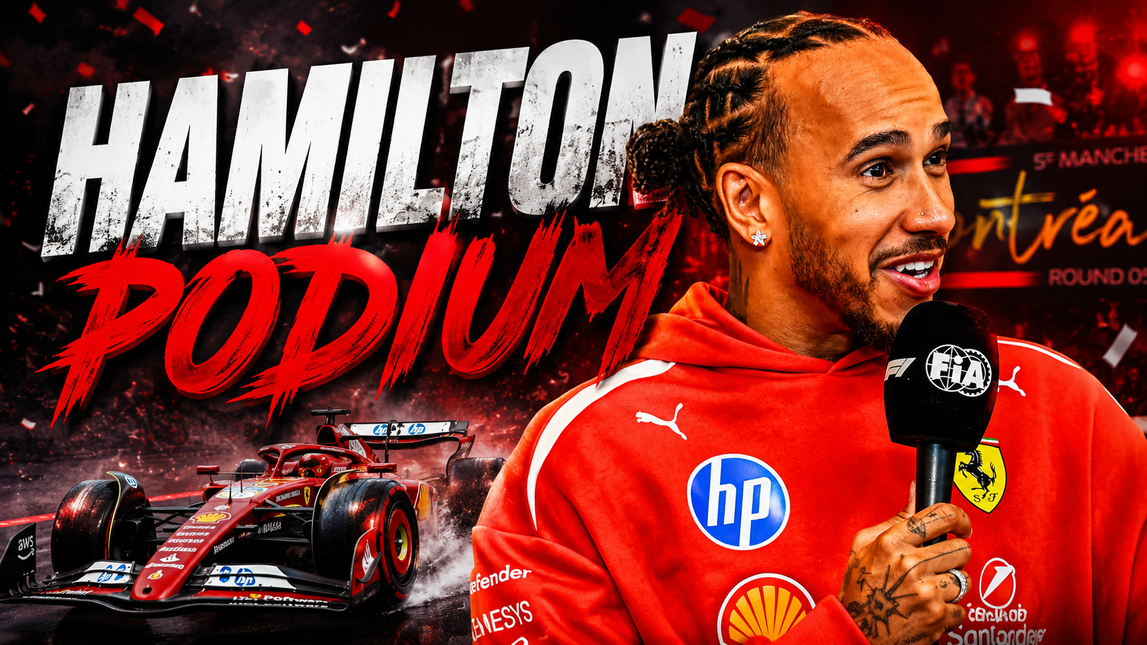 Lewis Hamilton celebrates second-place finish at Canadian GP