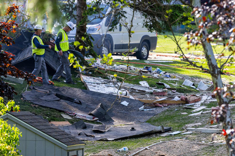 Man missing after house explosion injures woman